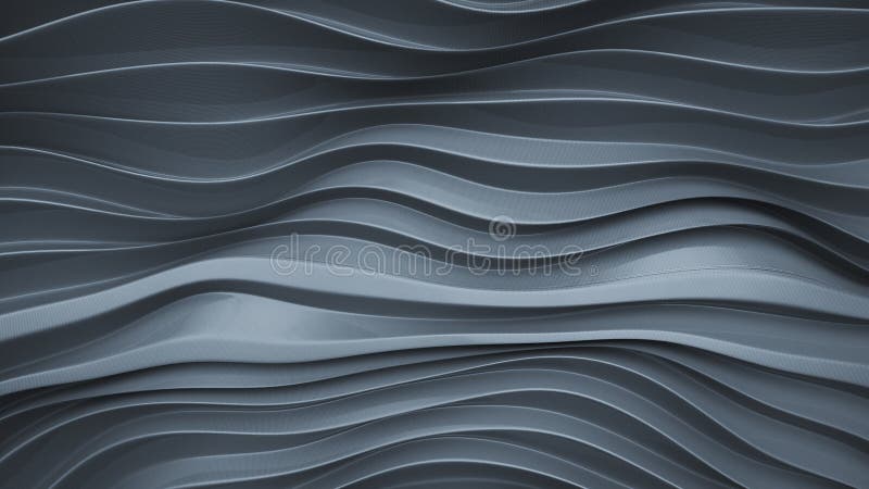 Dark Gray Background with Smooth Lines 3D Render Stock Illustration ...