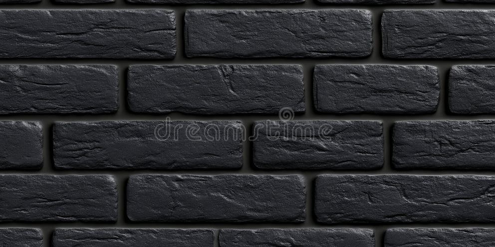 Dark Gray Brick Wall Texture Background Seamless Pattern Design Stock ...
