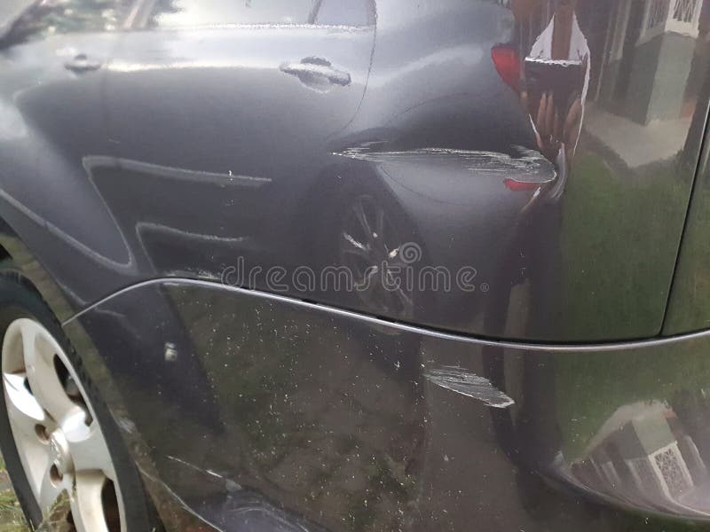 Van with damage stock photo. Image of rental, left, maintenance - 286656212