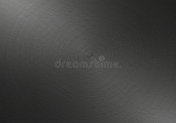 Dark Gray Circular Brushed Metal Texture Background Abstract Design ...