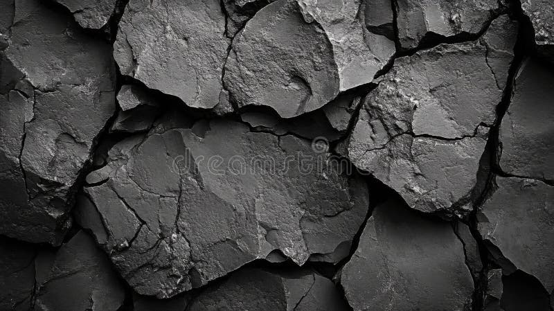Dark Gray Cracked Rock Surface Texture Stock Illustration ...
