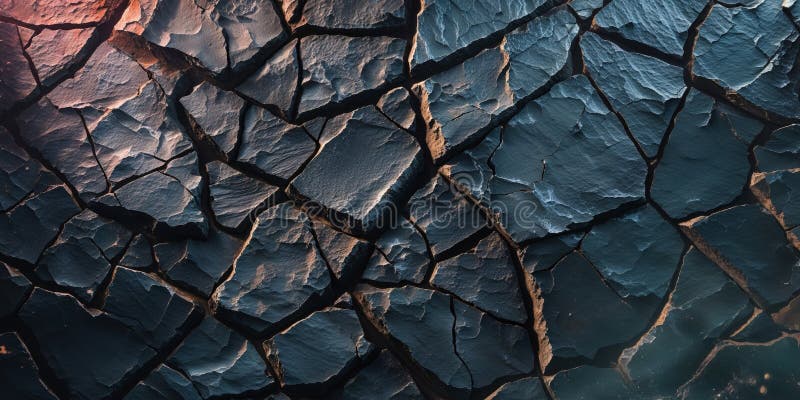 Dark Gray Cracked Slate Texture Background. Stock Photo - Image of gray ...