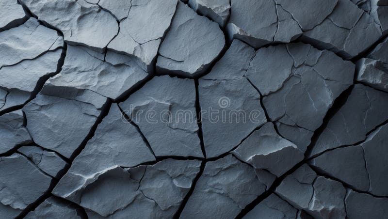 Dark Gray Cracked Stone Texture Background. Stock Image - Image of blue ...