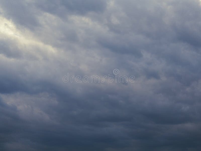 Dark Gray Heavy Clouds in the Sky before a Thunderstorm. Dramatic ...