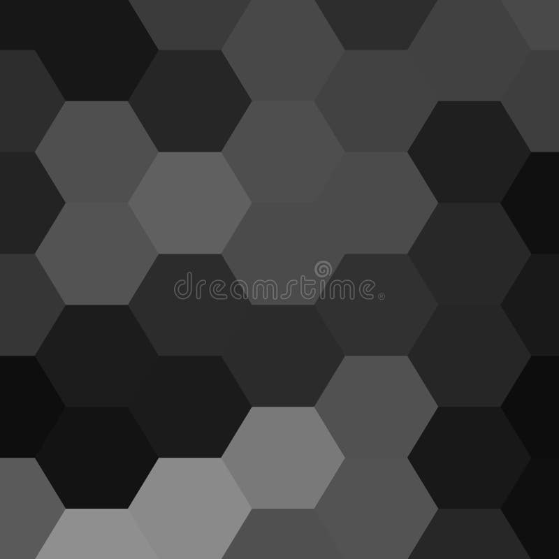 Dark Gray Hexagonal Texture Tech Background, Black, 3d Rendering ...