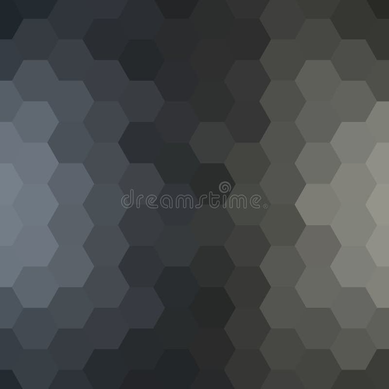 Dark Gray Hexagonal Texture Tech Background, Black, 3d Rendering ...