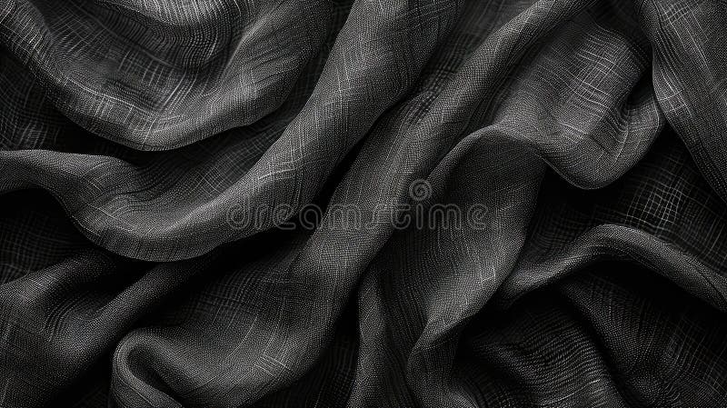 Dark Gray Linen Fabric Texture Background Stock Photo - Image of fabric ...