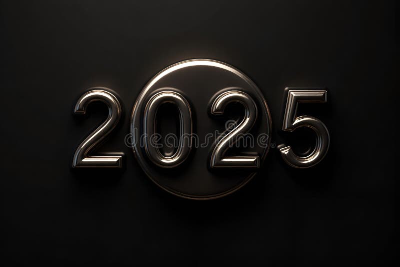 Dark Gray Numbers 2025 Black Background Stock Photos - Free & Royalty ...