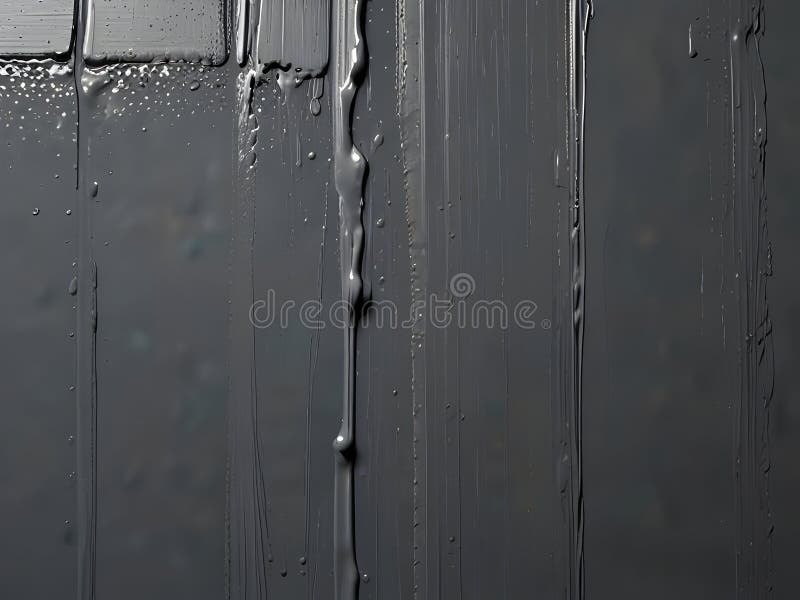 Dark Gray Paint Dripping, Forming Abstract Patterns Across ...