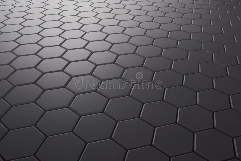 Dark Gray Repeating Hexagon Tile Pattern Background Stock Illustration ...