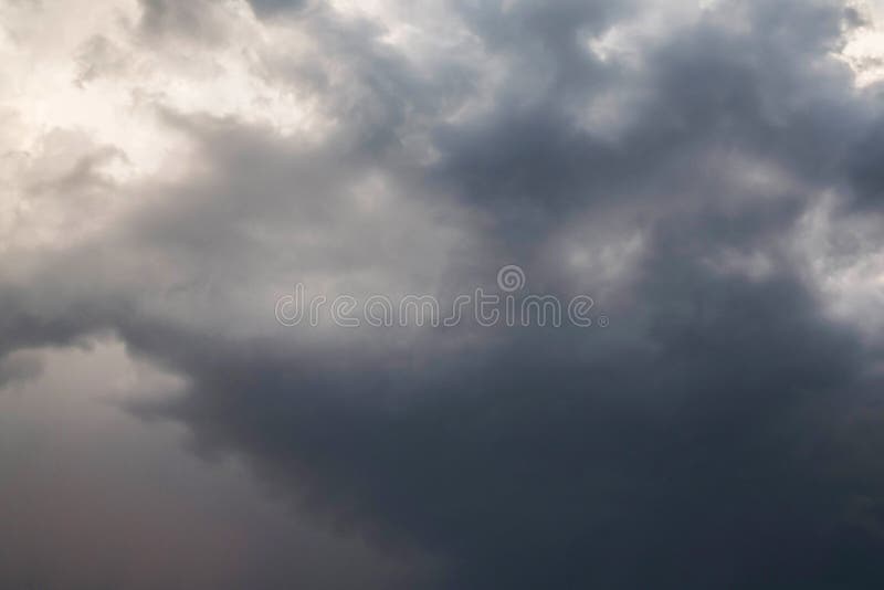 Dark Gray Sky Day Scene Dark Clouds Over Cereal Fields with Rays Stock ...