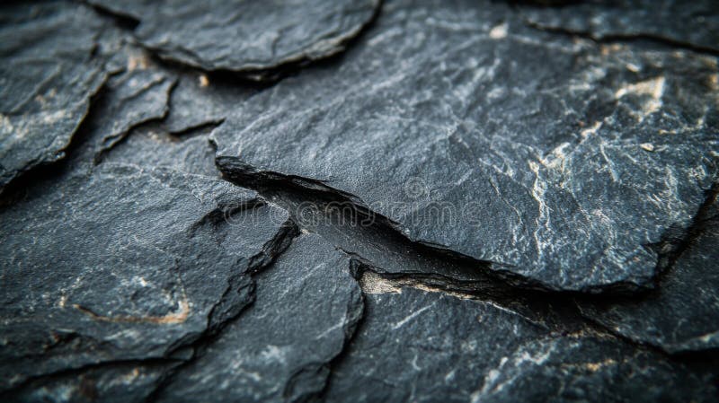 Dark Gray Slate Rock Texture Close Up Stock Illustration - Illustration ...