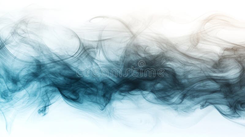 Dark Gray Smoke Clouds and Ink in Water Combine To Form a Dramatic ...