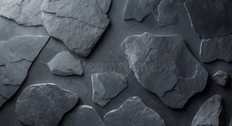 Dark Gray Stone Texture with Irregular Shapes Stock Image - Image of ...