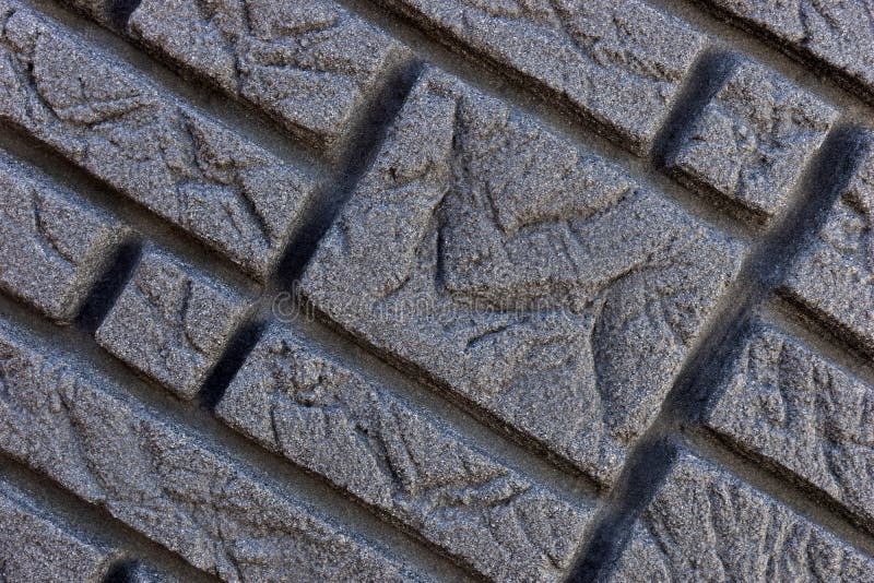 Dark Gray Stone Wall with Rectangular Structure Stock Image - Image of ...