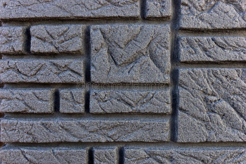 Dark Gray Stone Wall with Rectangular Structure Stock Photo - Image of ...