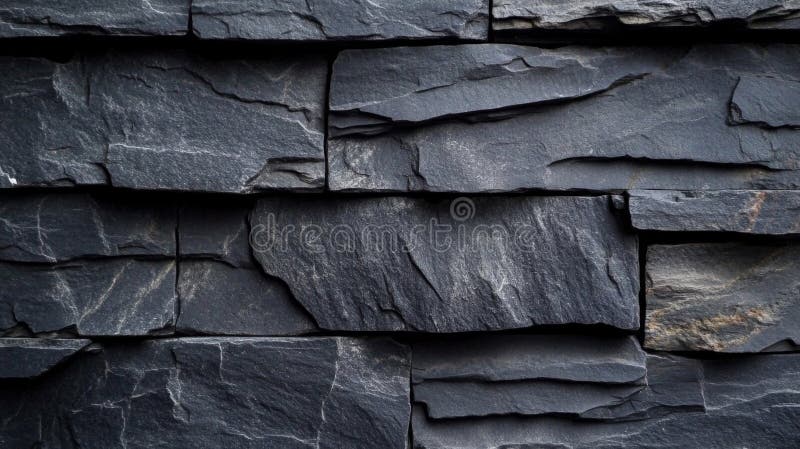 Dark Gray Stone Wall Texture Background with Irregular Pattern and ...