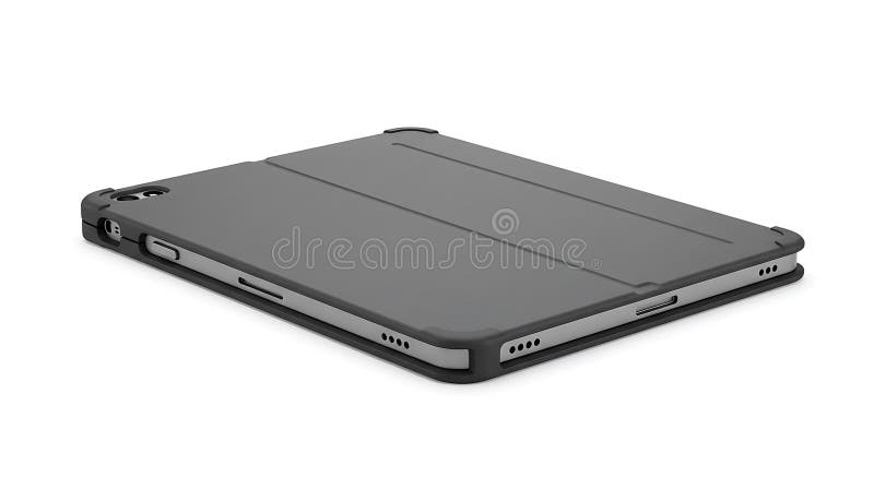 Dark Gray Tablet Case Render Stock Illustration - Illustration of cover ...