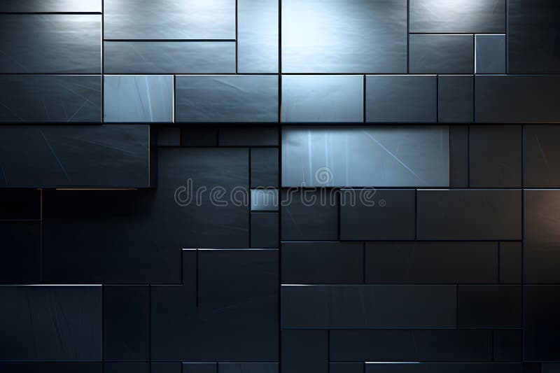 Dark Gray Textured Wall Tiles Pattern Stock Illustration - Illustration ...