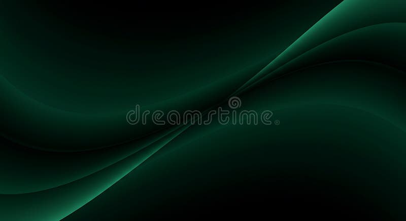 Dark Green Abstract Background Featuring Smooth, Flowing Curves and ...