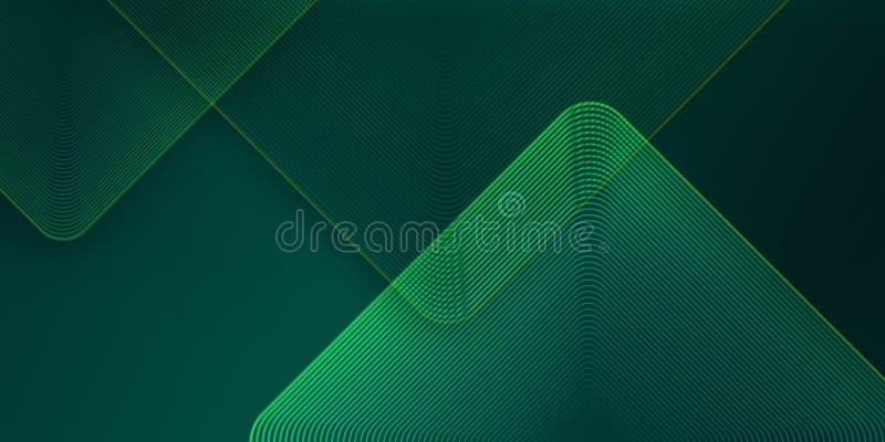 Dark Green Abstract Background Geometric Shape Overlaps Layers S
