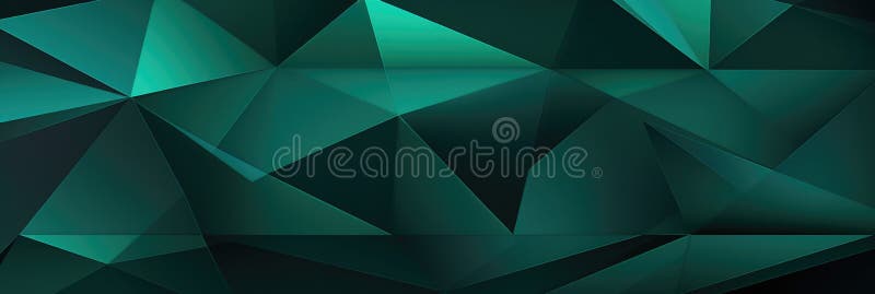 A Dark Green Abstract Background with Triangles. Stock Illustration ...
