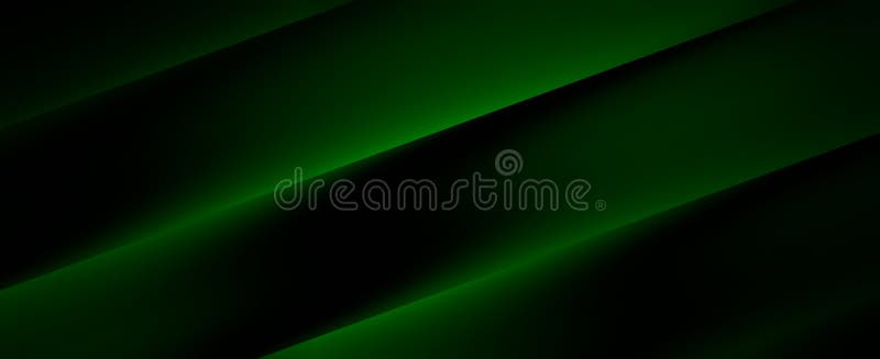 Dark Green Abstract Background for Wide Banner Stock Illustration ...