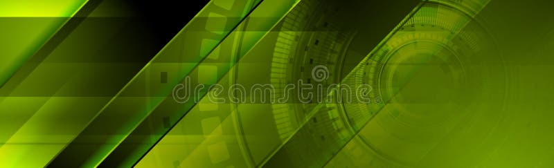 Dark Green Abstract Geometric Technology Background Stock Vector ...