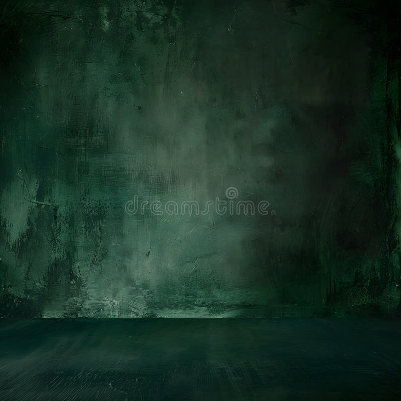 Dark Green Textured Room Studio Backdrop Stock Illustration ...