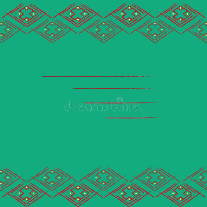 Dark Green Background with Geometric Frame and Lines Stock Illustration ...