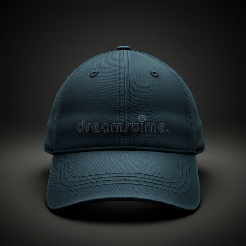 Dark Green Baseball Cap with a Structured Crown and a Curved Brim. the ...