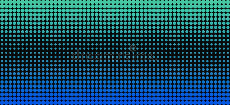 Dark Green Blue Halftone Pattern Background, Abstract Color Gradient ...