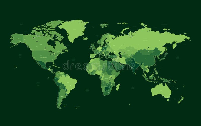World map with gps marks stock vector. Illustration of cartography ...