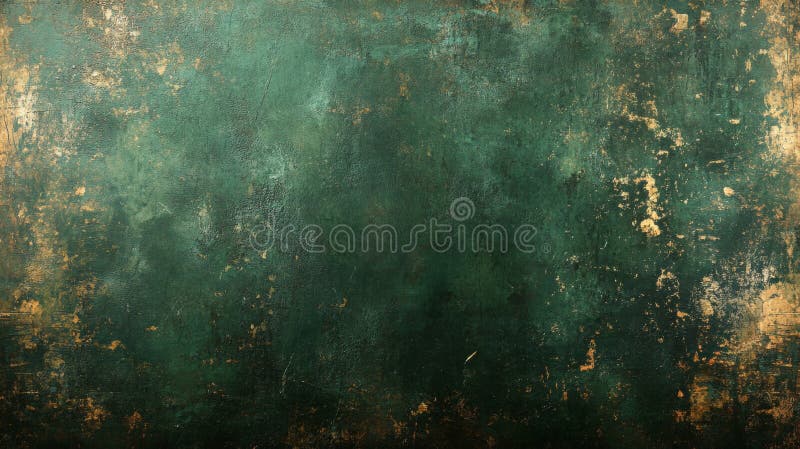 Dark Green and Gold Grunge Texture Background Stock Illustration ...