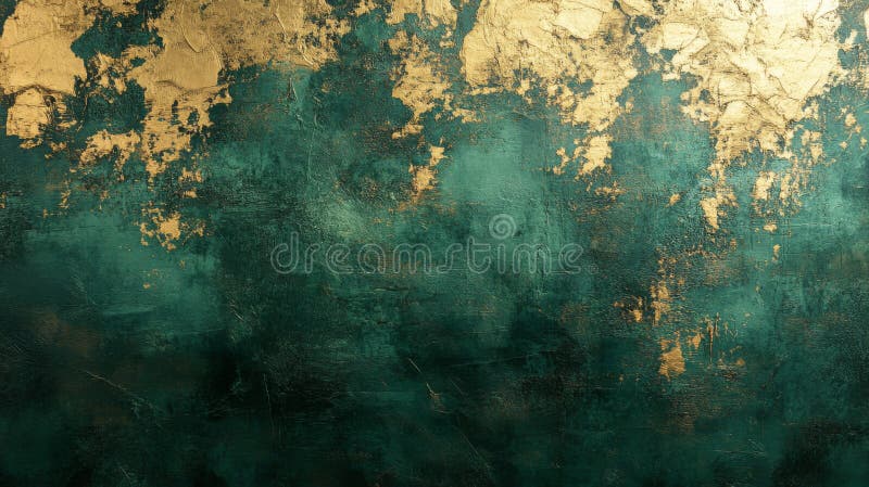 Dark Green and Gold Metallic Texture Background Stock Illustration ...