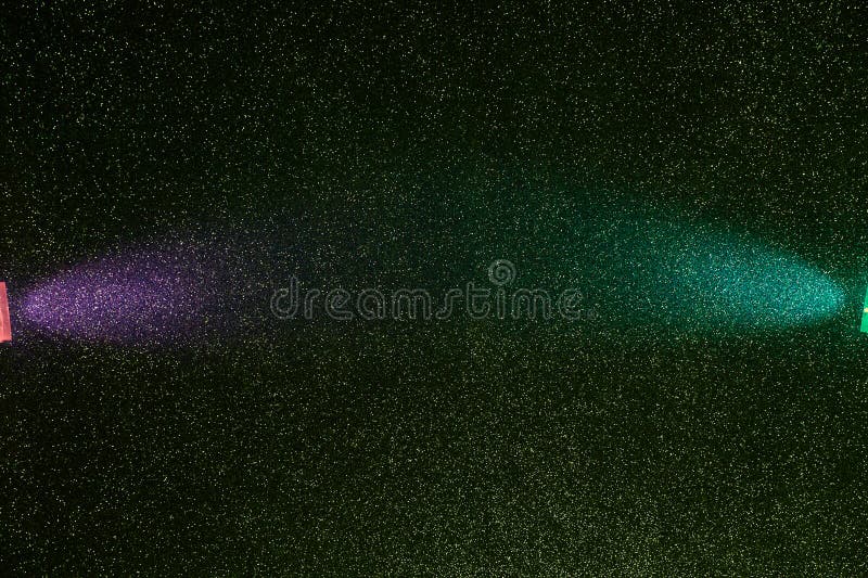 On a Dark Green Gradient Grainy Background, Purple and Green Oncoming ...