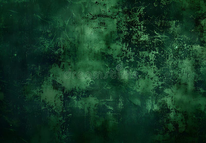 Dark Green Grunge Texture Background Stock Illustration - Illustration ...