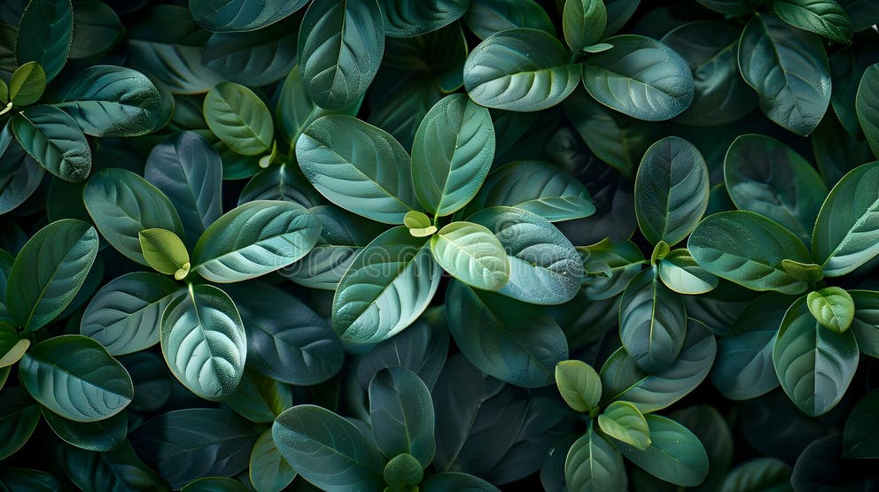 Dark Green Leaf Pattern Background Illustration Stock Illustration ...