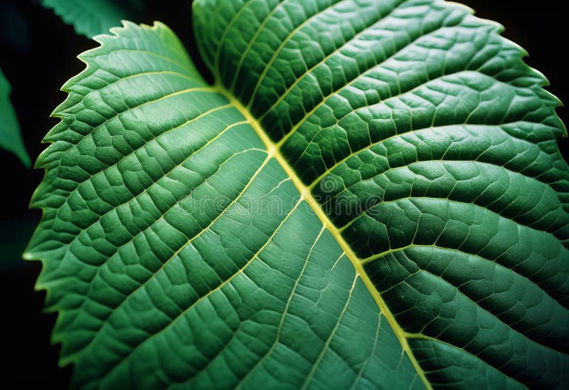 Dark Green Leaf Texture Close Up Leaf Texture Background Stock ...