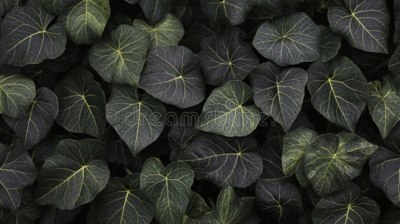 Dark Green Leaf Texture for Nature Background or Tropical Leaf Cover Page Design Stock Image ...