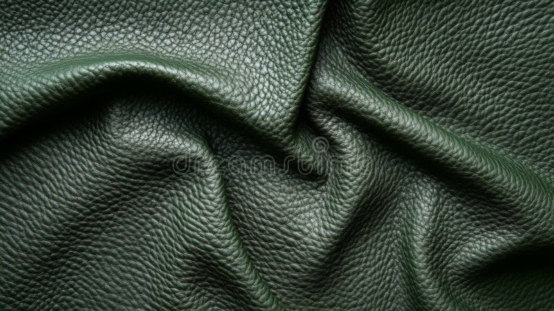 Dark Green Leather Texture Draped Softly Stock Illustration ...