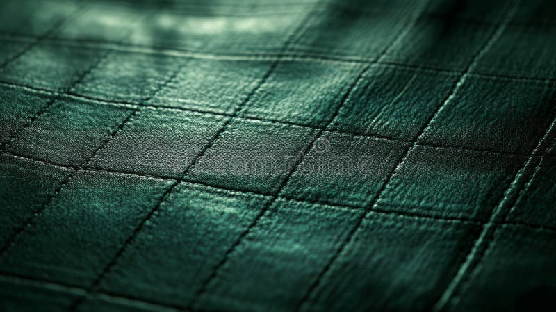 Dark Green Leather Texture with Grid Pattern Stock Illustration ...