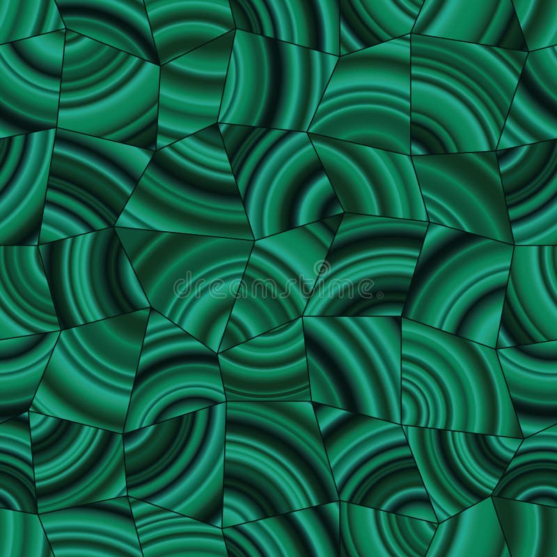 Dark Green Malachite Tileable Pattern. Stock Vector - Illustration of ...