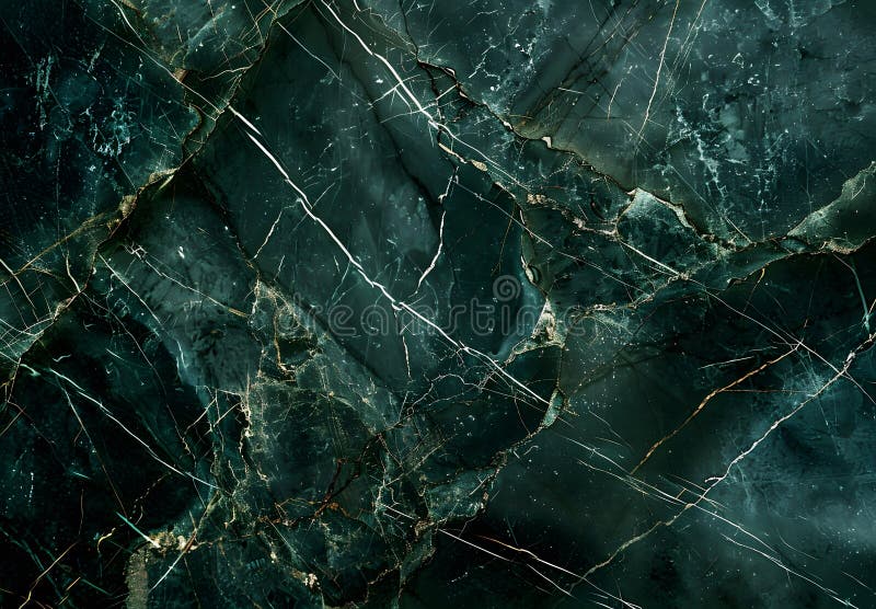 Dark Green Marble Texture with Veins Stock Illustration - Illustration ...