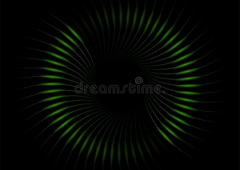 Dark Green Minimal Circular Lines Abstract Futuristic Tech Background ...