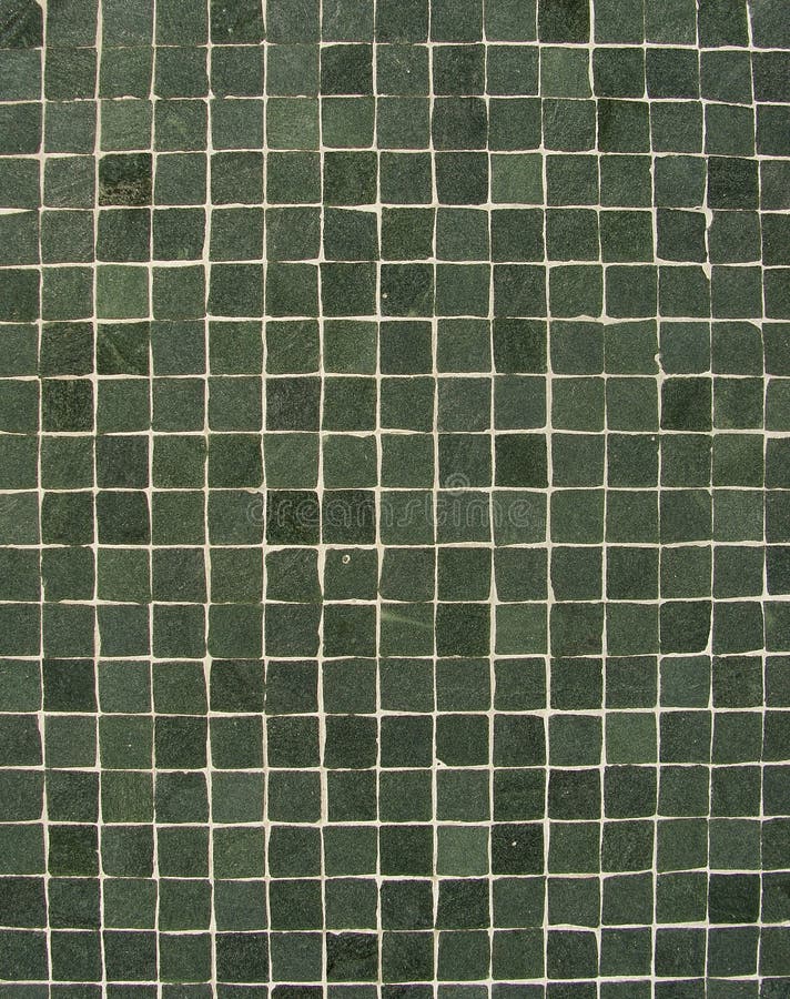 Dark Green Mosaic Pattern on a Wall Stock Photo - Image of lines ...