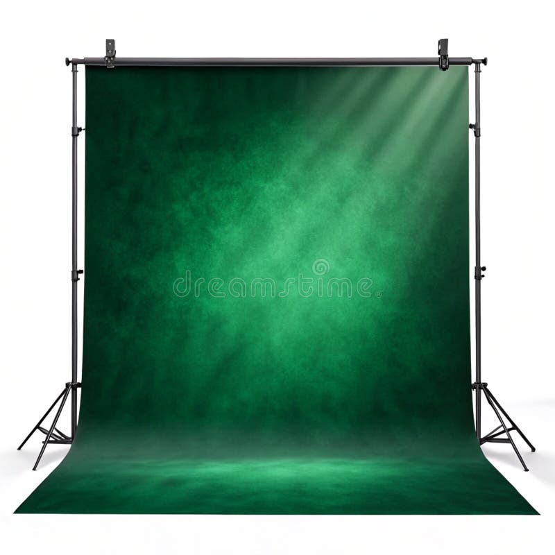 Dark Green Room Background Design for Showcasing. Studio. Abstract ...