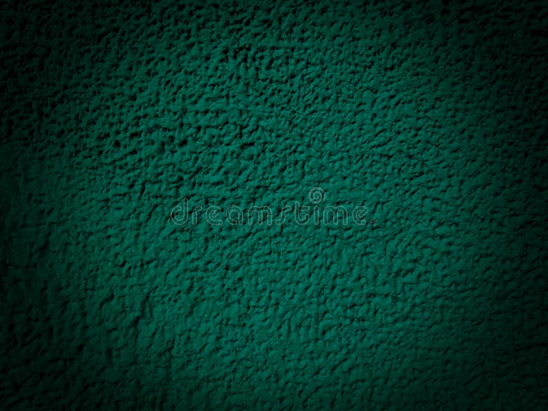 Dark Green Saturated Background with Concrete Wall Texture. Stock Photo ...