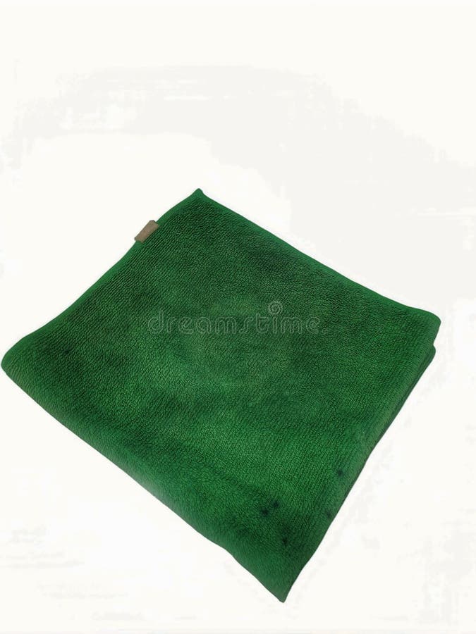 The Dark Green Cloth Has Dirt Stains on it. Stock Photo - Image of ...