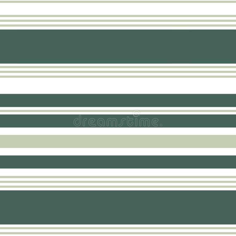 Dark Green and Soft Green Stripped Seamless Pattern Isolated on White ...